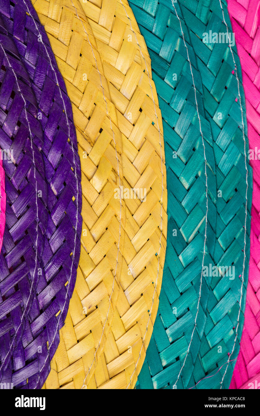 Colorful background of woven straw Stock Photo - Alamy