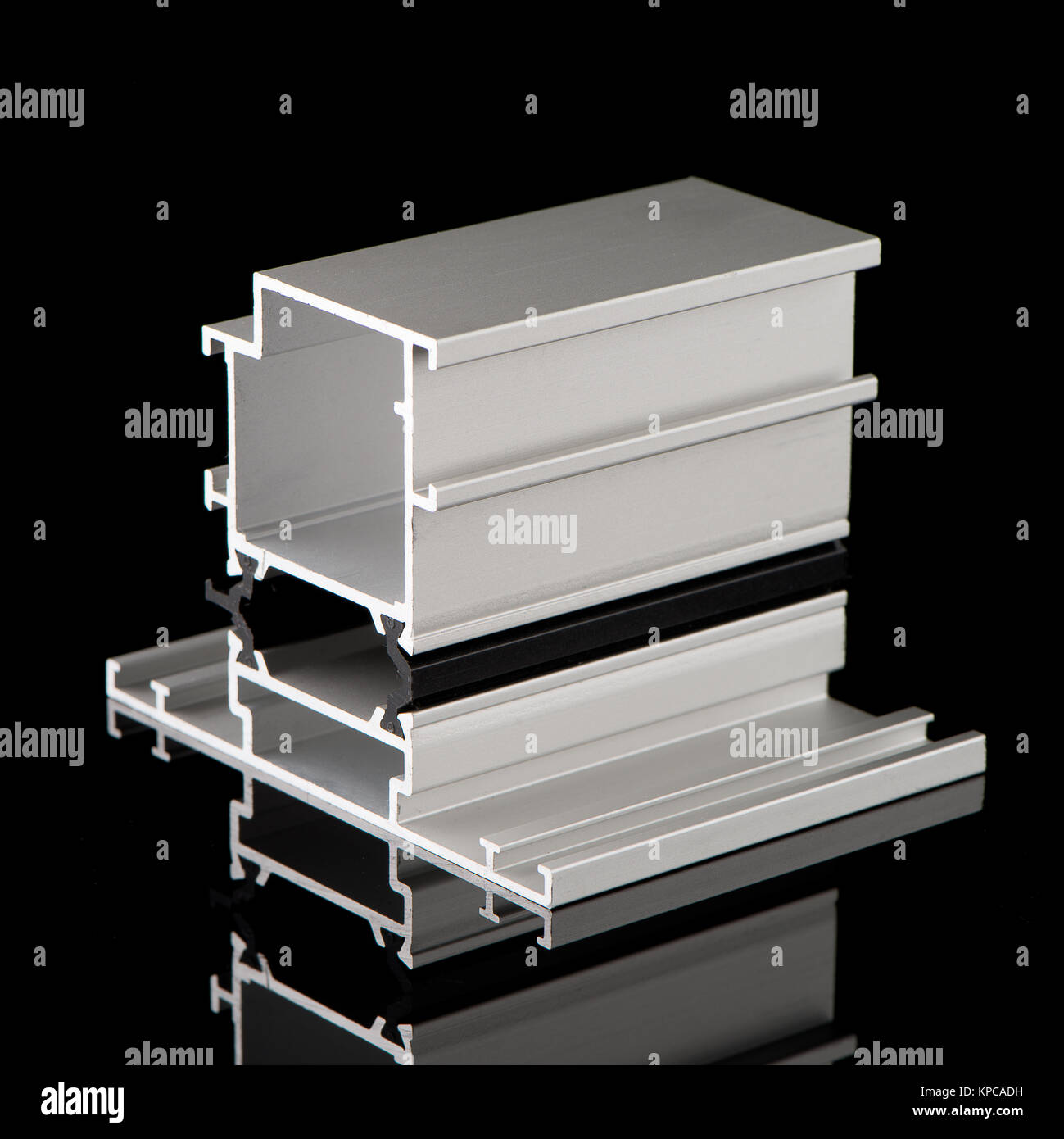 Aluminium profile sample Stock Photo - Alamy
