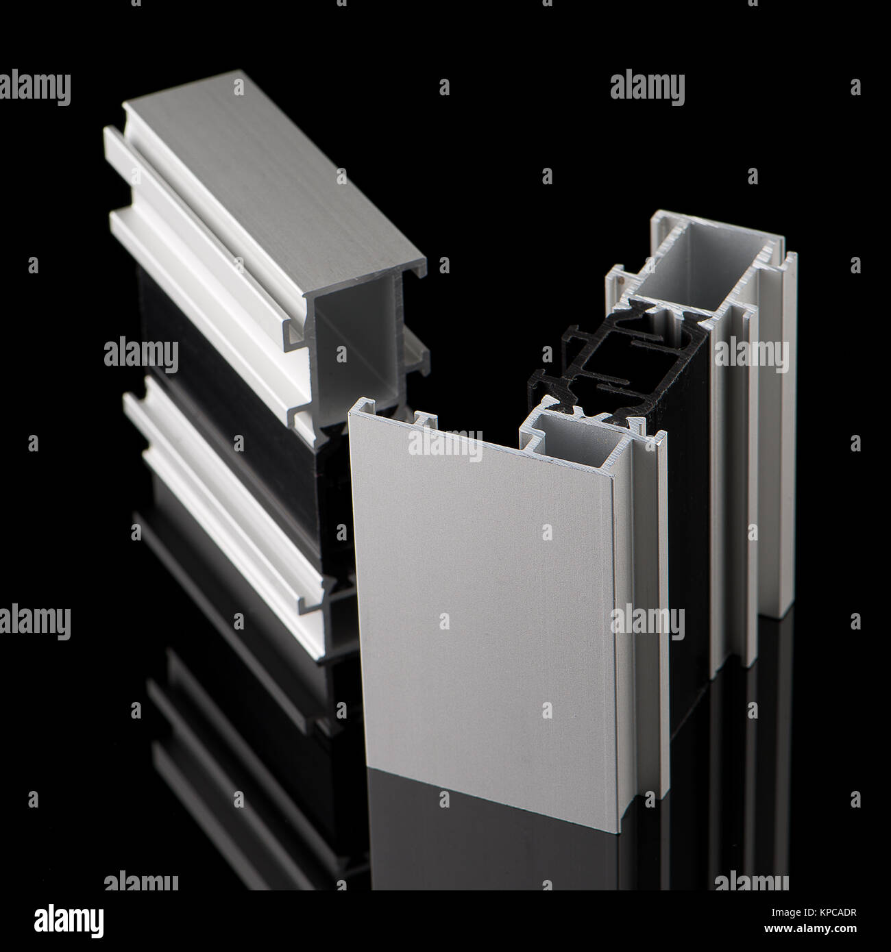 Aluminium profile sample Stock Photo - Alamy