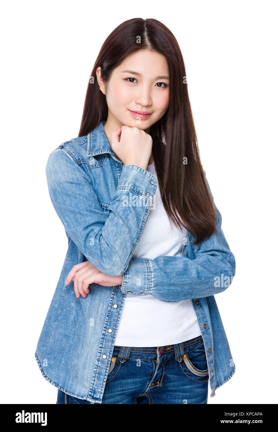 Asian young woman portrait Stock Photo - Alamy
