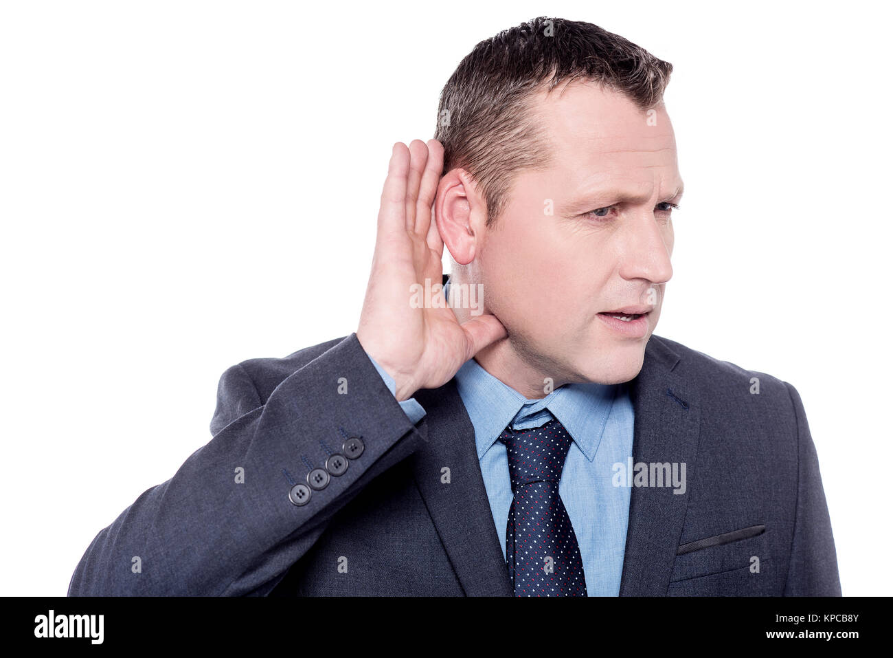 I cant hear you hi-res stock photography and images - Alamy