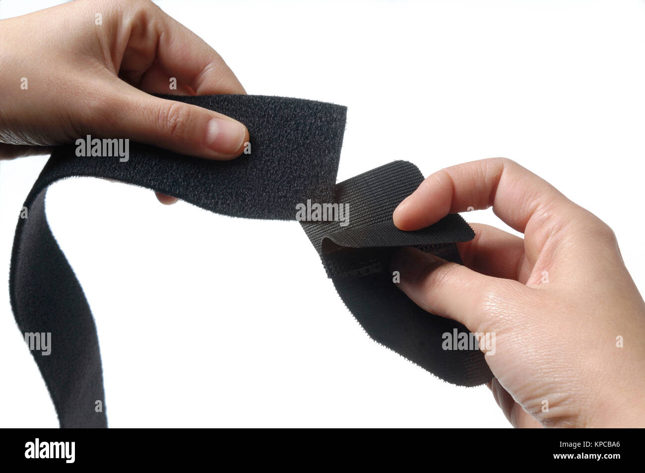 detail hand and velcro Stock Photo - Alamy