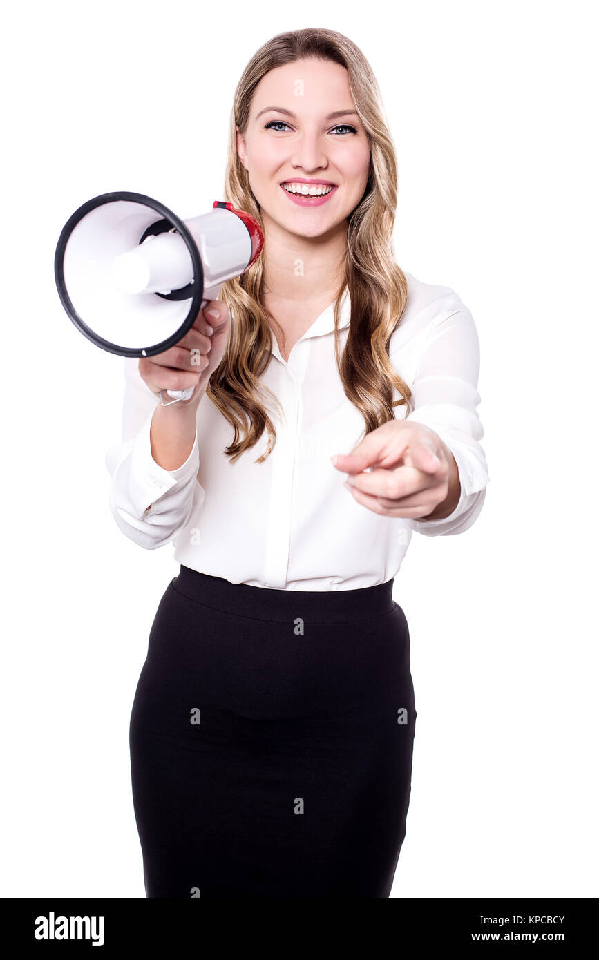 Can you hear me! Stock Photo - Alamy