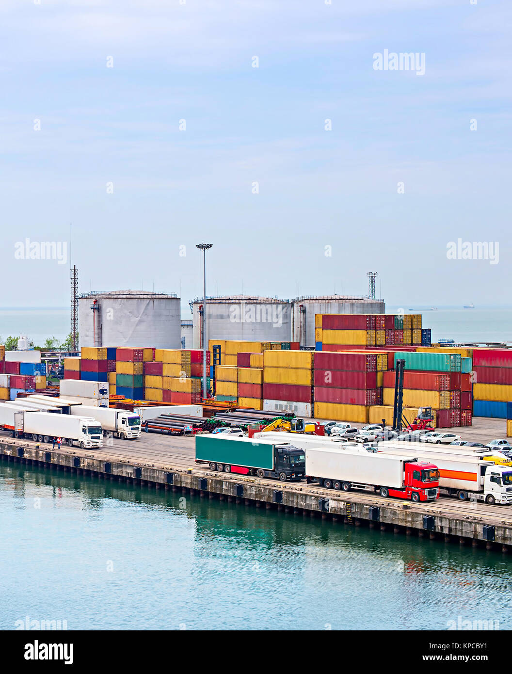 Batumi sea port, Georgian Republic Stock Photo - Alamy