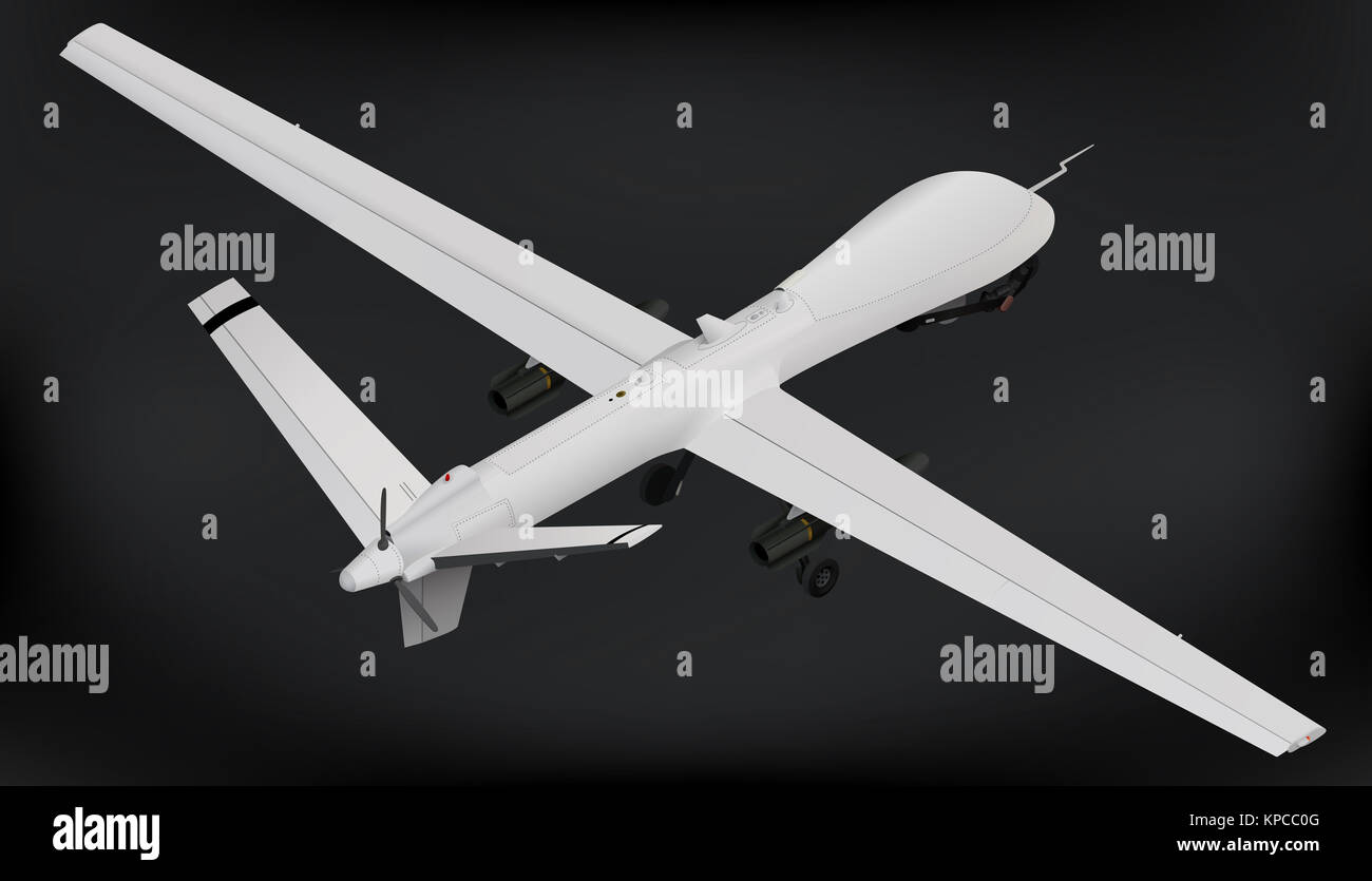 Unmanned aerial vehicle drone isometric Stock Photo - Alamy