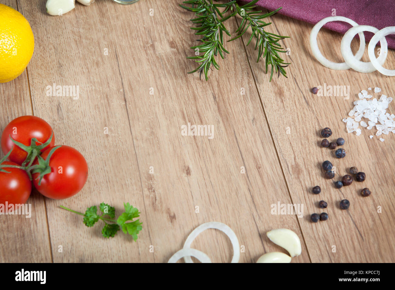 cooking wooden background Stock Photo - Alamy