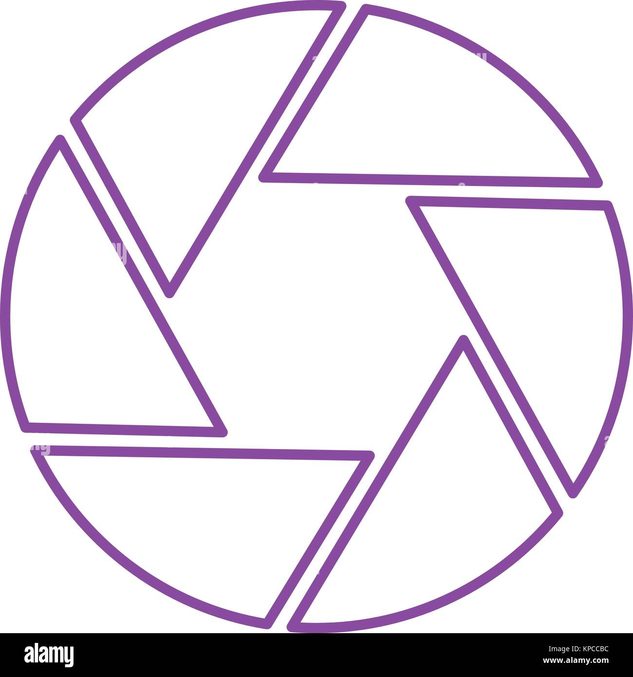 Shutter closeup vector icon with trendy line style, great for ...