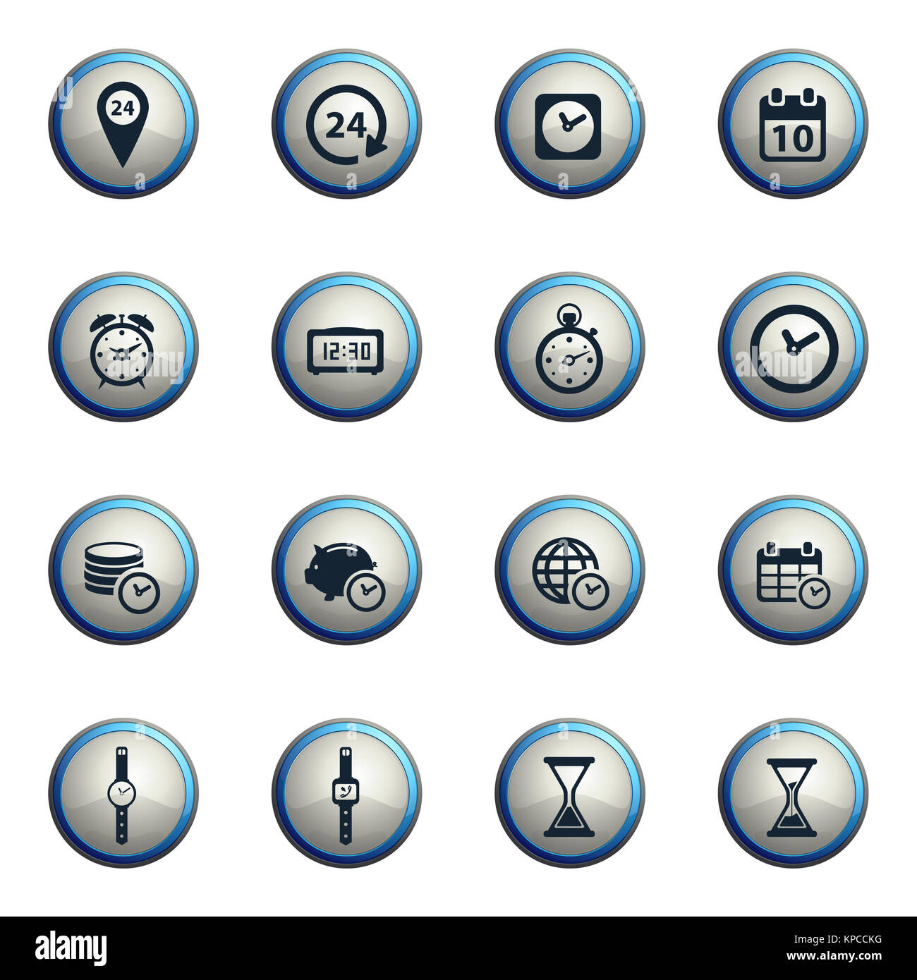 Time simply icons Stock Photo - Alamy