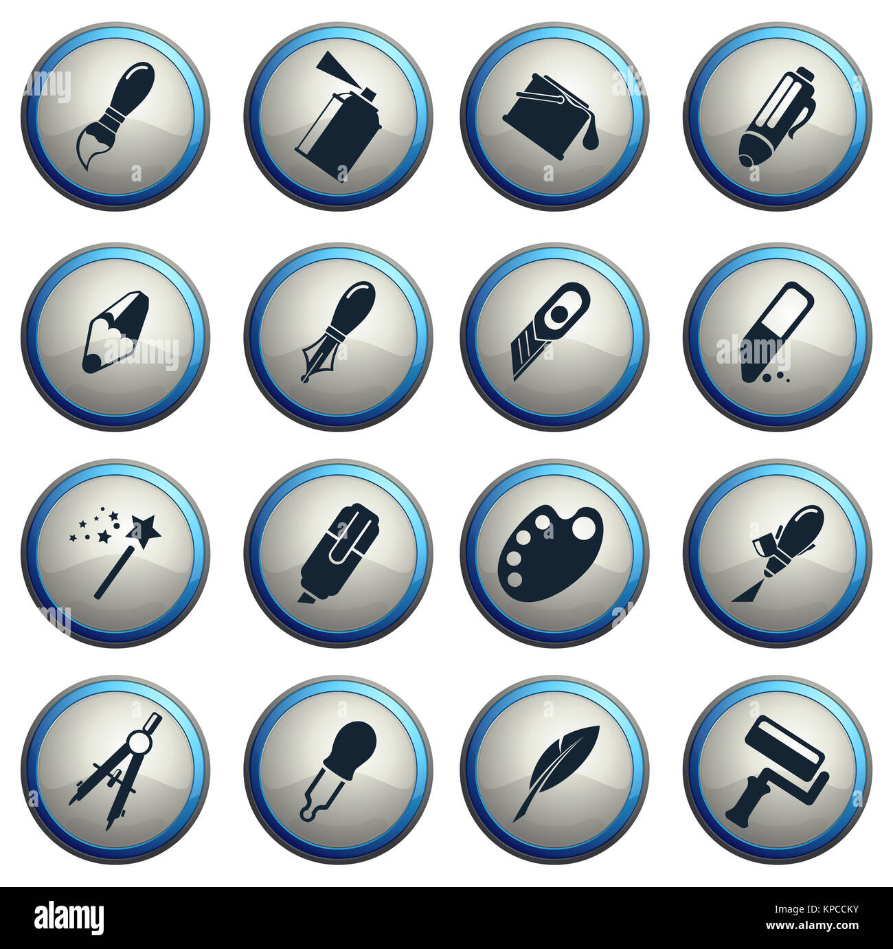 Design tools icons Stock Photo - Alamy