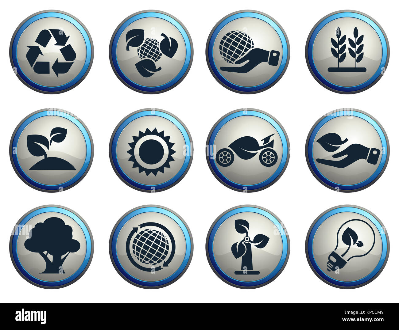 Ecology Icons set Stock Photo - Alamy
