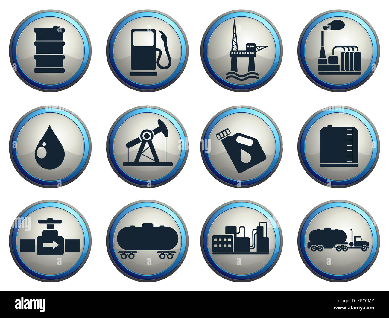 Painting oil storage tank Cut Out Stock Images & Pictures - Alamy