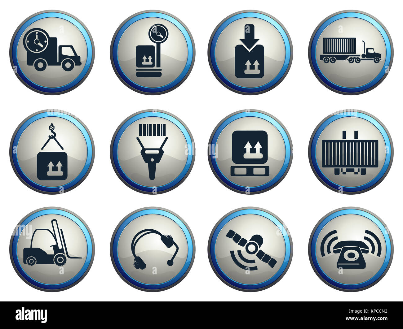 Logistics icons set Stock Photo - Alamy