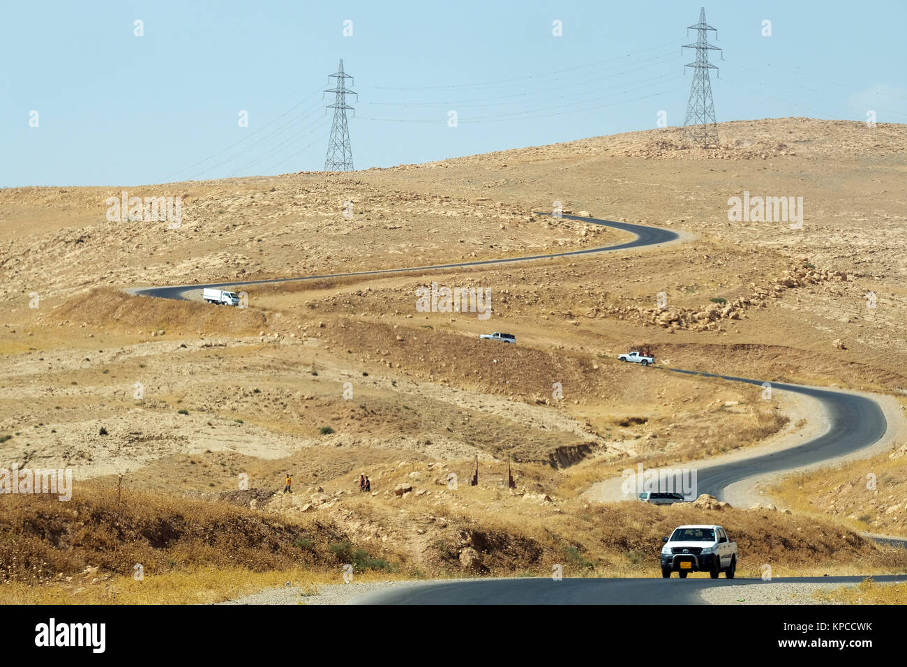 Rural road in northern Iraq, Kurdistan Autonomous Region, Iraq Stock ...
