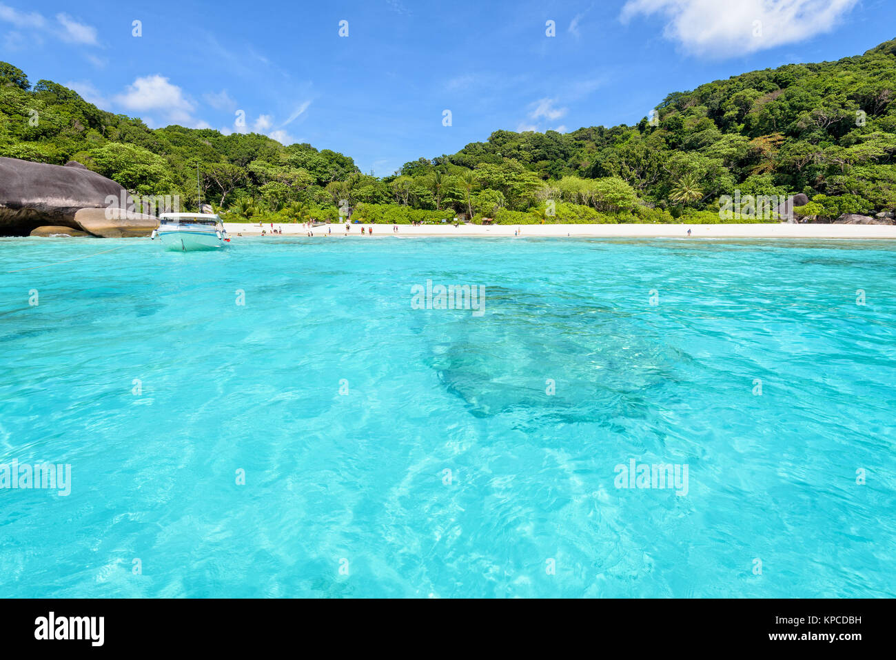 Bay beach front at the Similan Islands in Thailand Stock Photo - Alamy