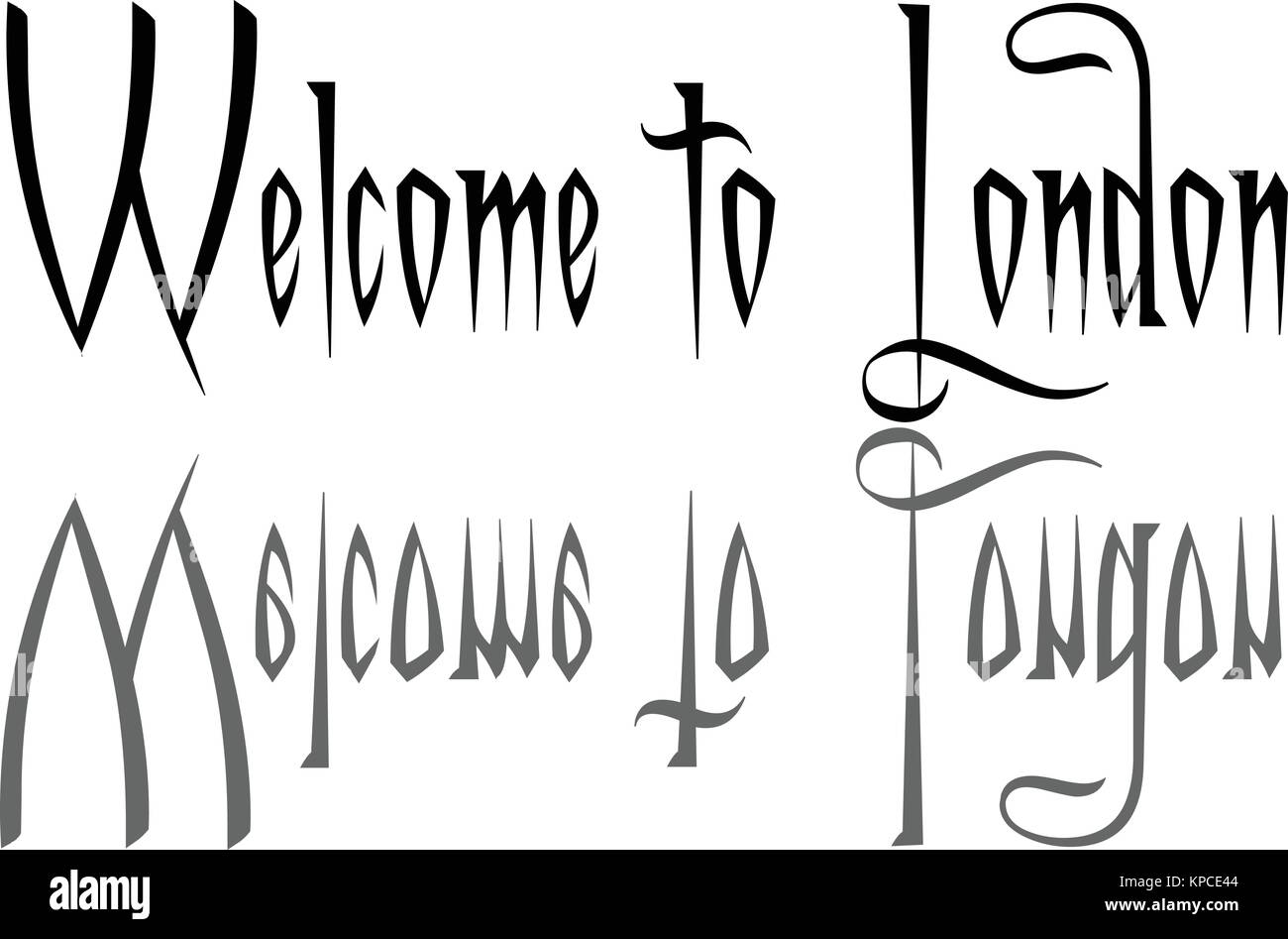 Welcome to london text sign illuastration on white background Stock ...