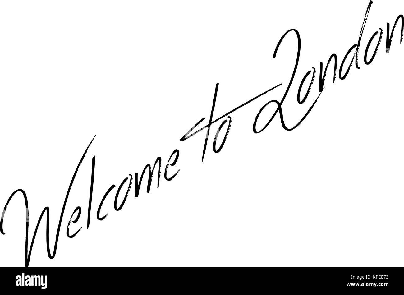 Welcome to london text sign illuastration on white background Stock ...