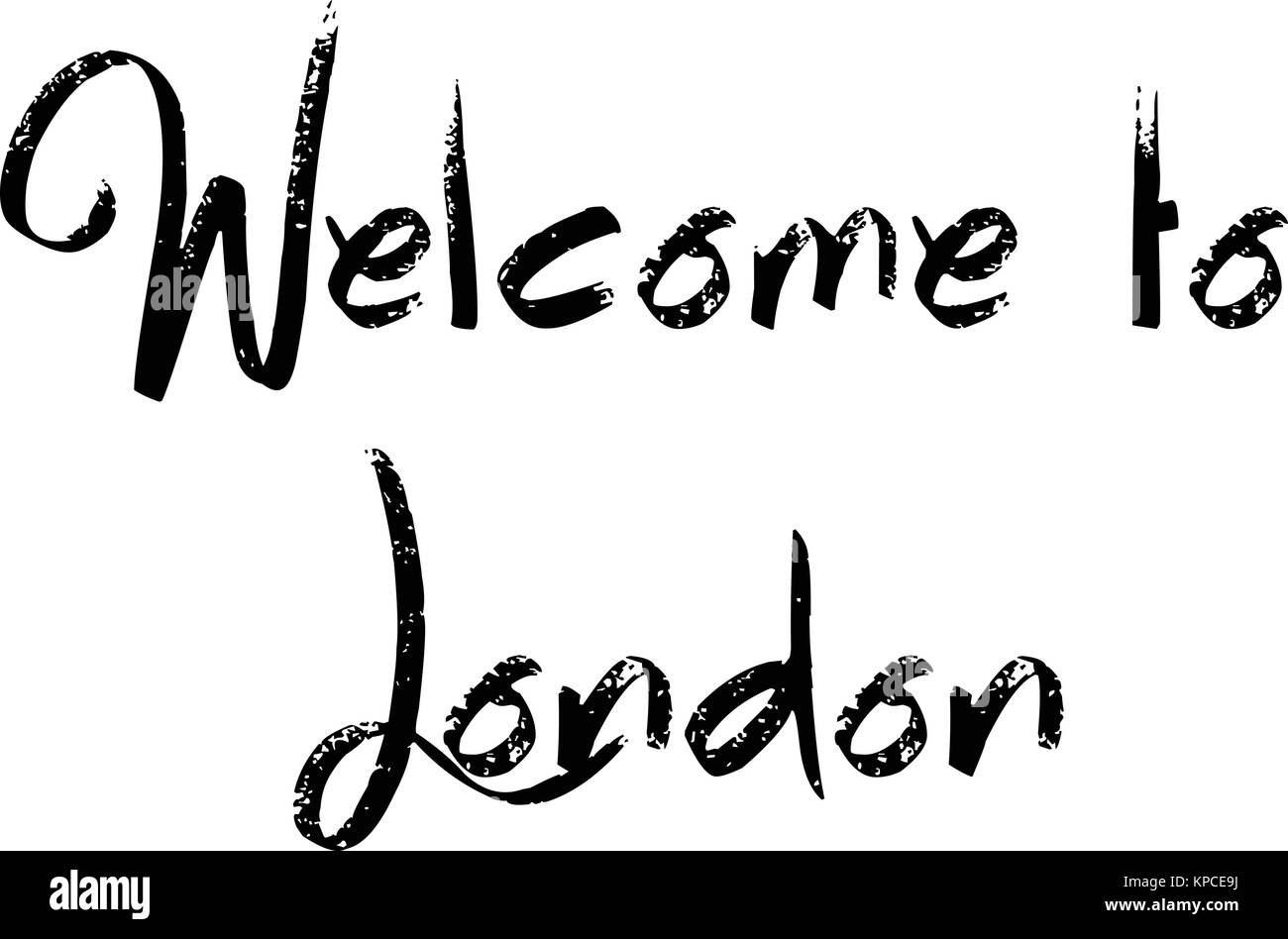 Welcome to london text sign illuastration on white background Stock ...