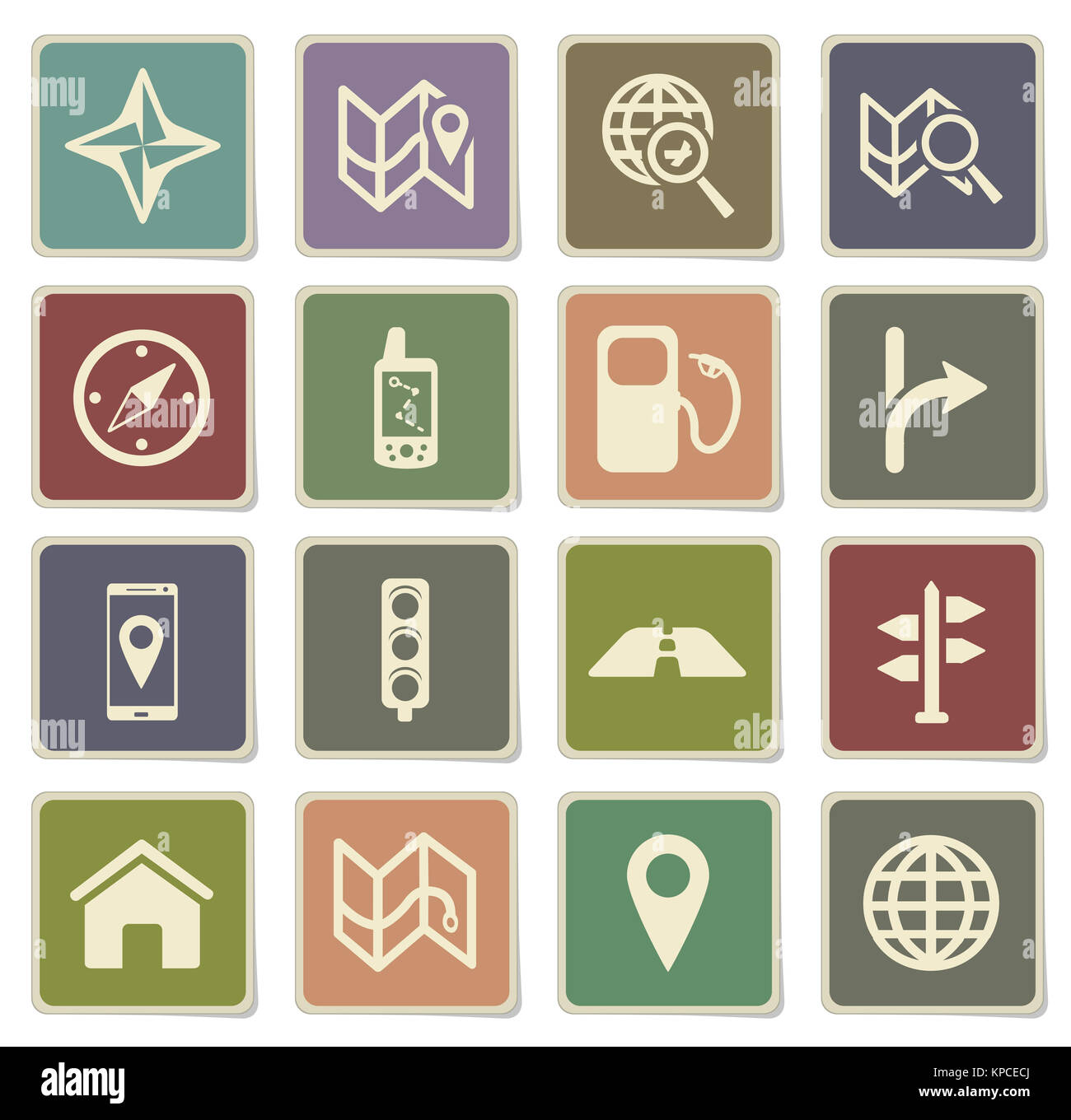 Navigation simply icons Stock Photo - Alamy