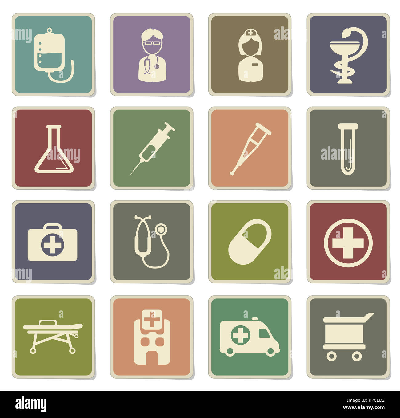 Medical simply icons Stock Photo - Alamy