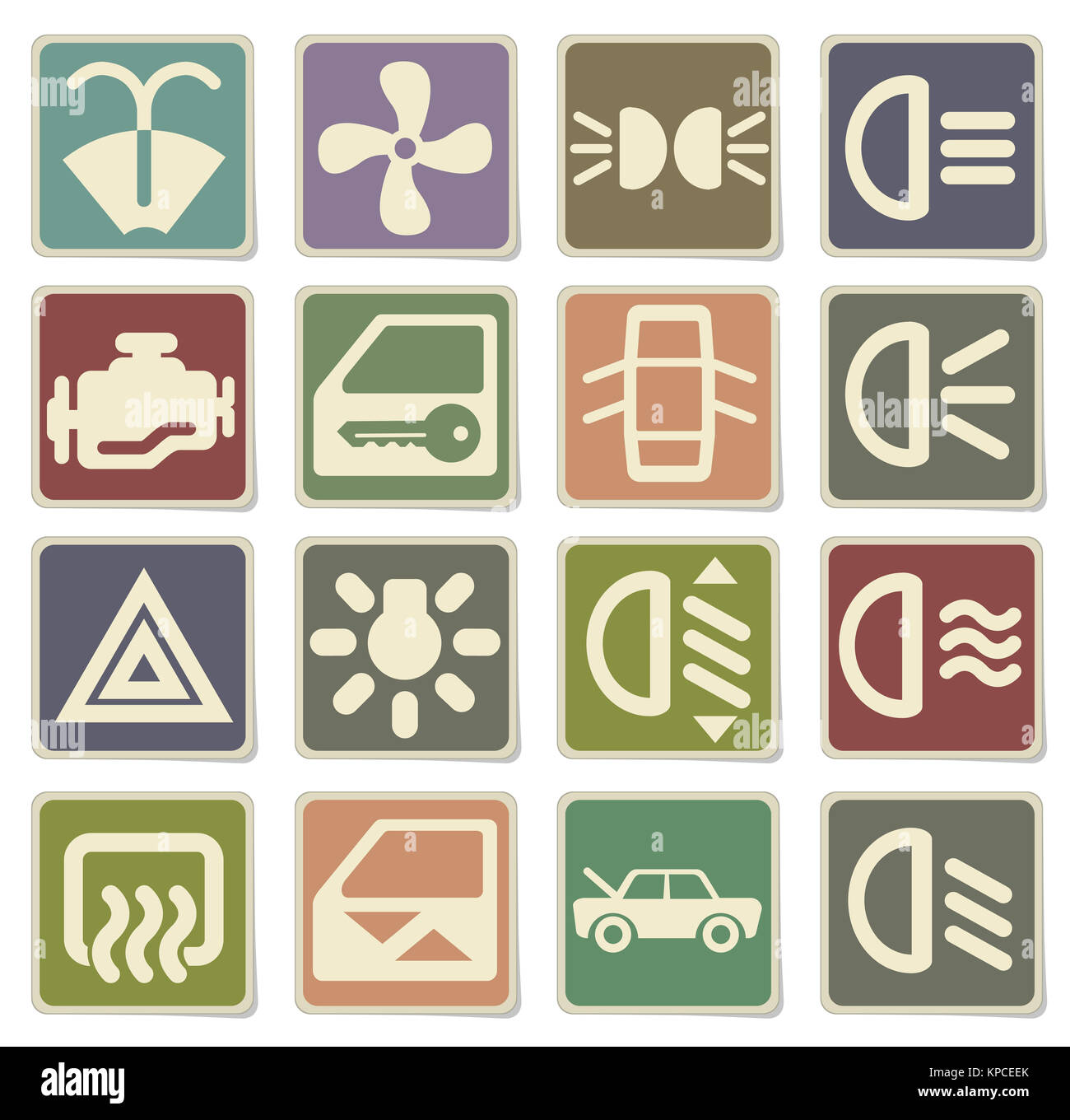 car interface sign Stock Photo - Alamy