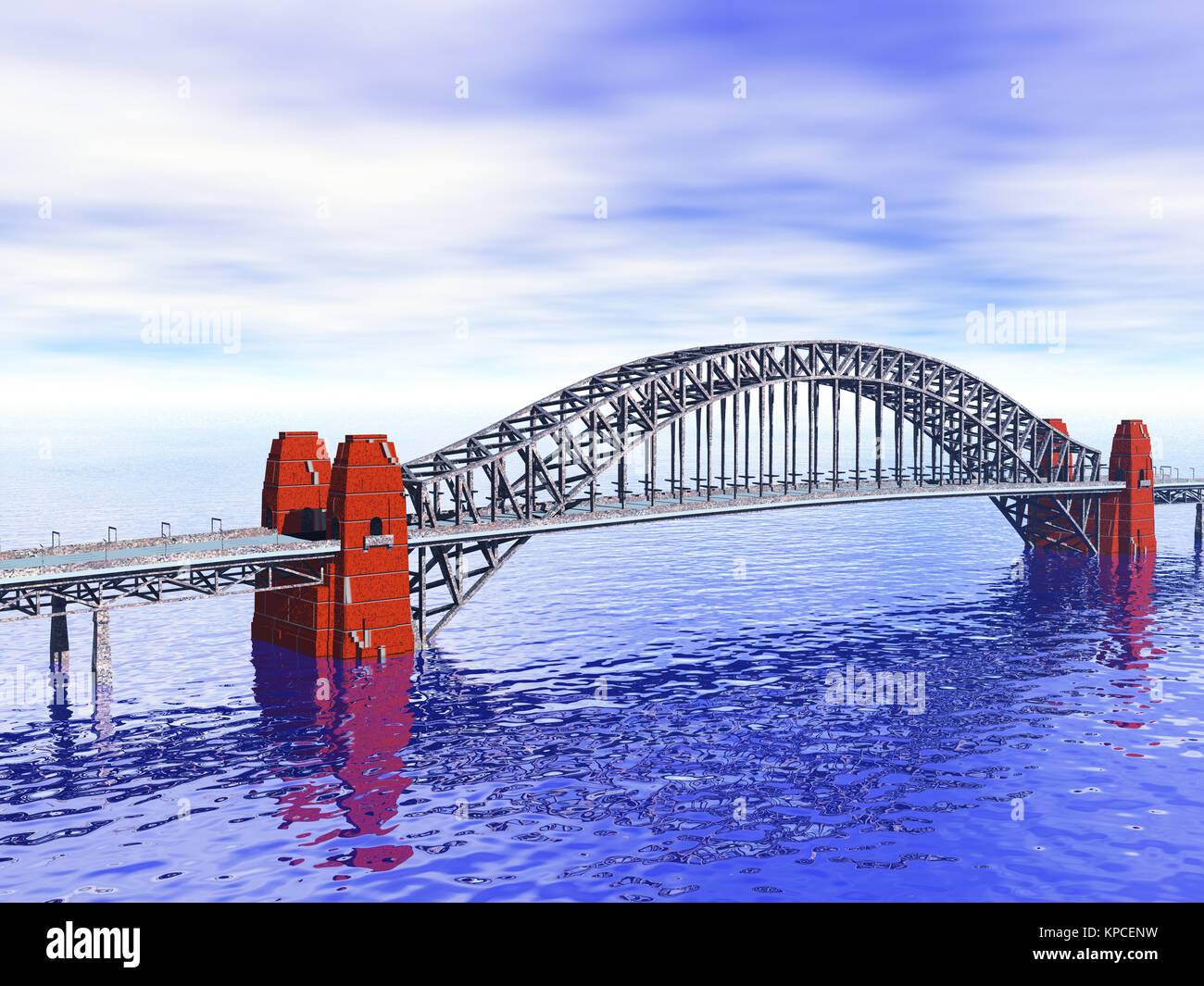 bridge across the sea Stock Photo - Alamy