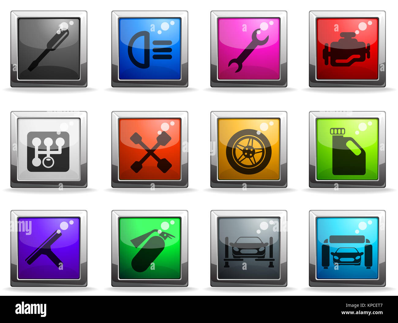 Auto Service Icons set Stock Photo - Alamy