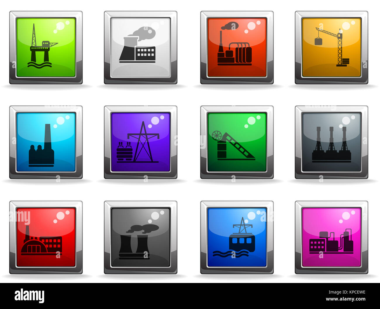 Factory and Industry Symbols Stock Photo - Alamy