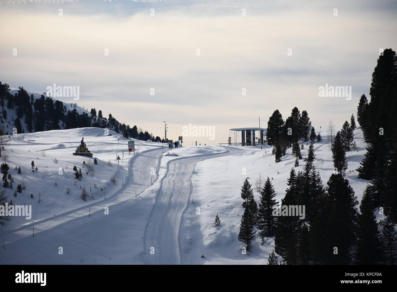 ski slope,cross country skiing,stallersattel,east tyrol,trail,road ...