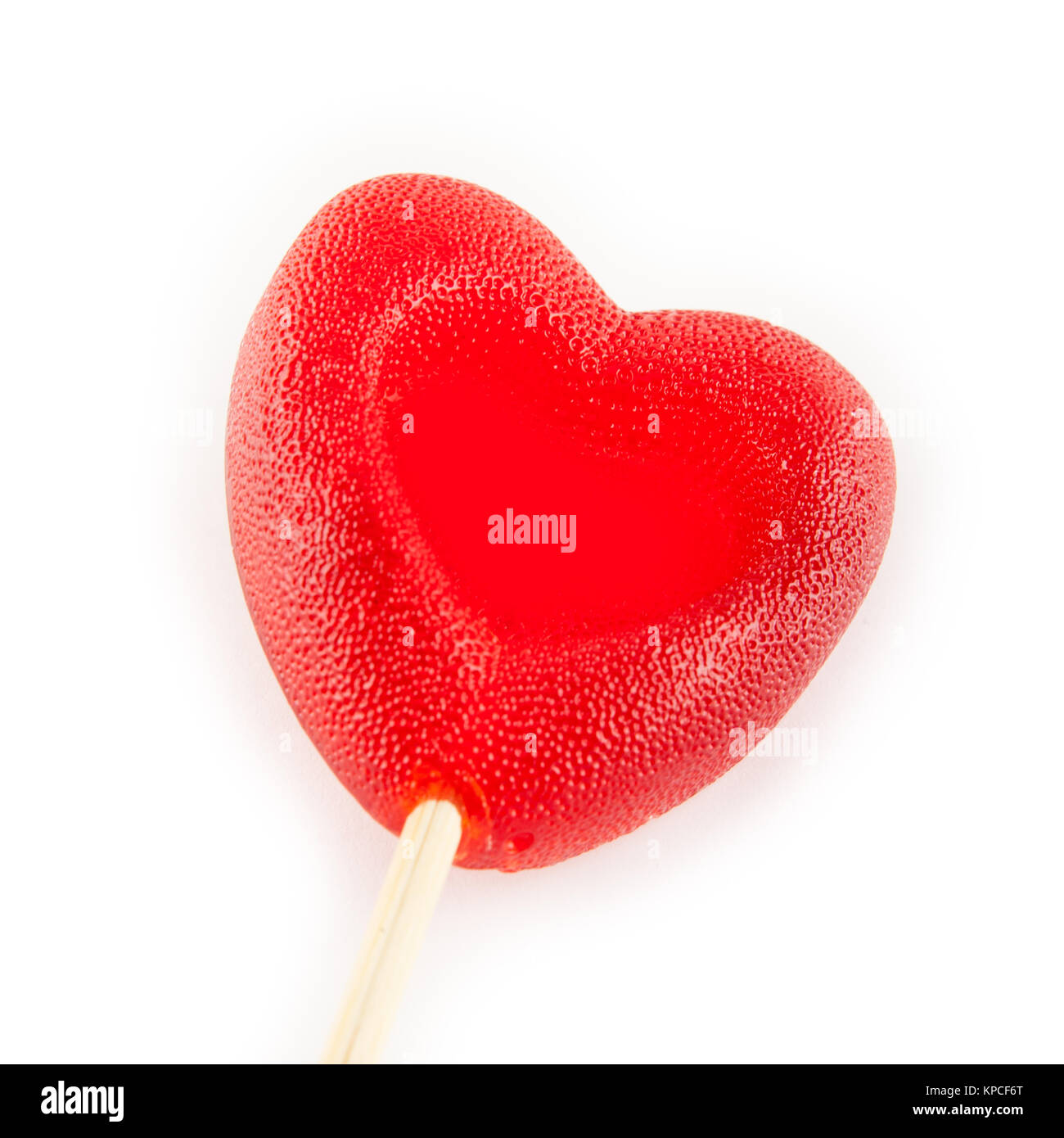 Valentine day concept - heart shaped lolly pop on wood background, copy ...