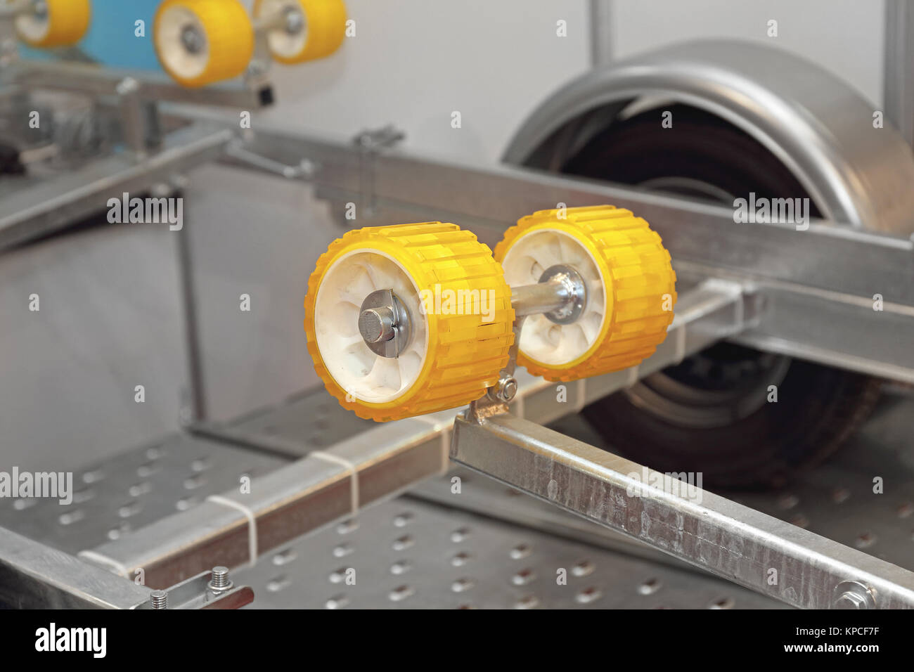 Boat Trailer Rollers Stock Photo - Alamy