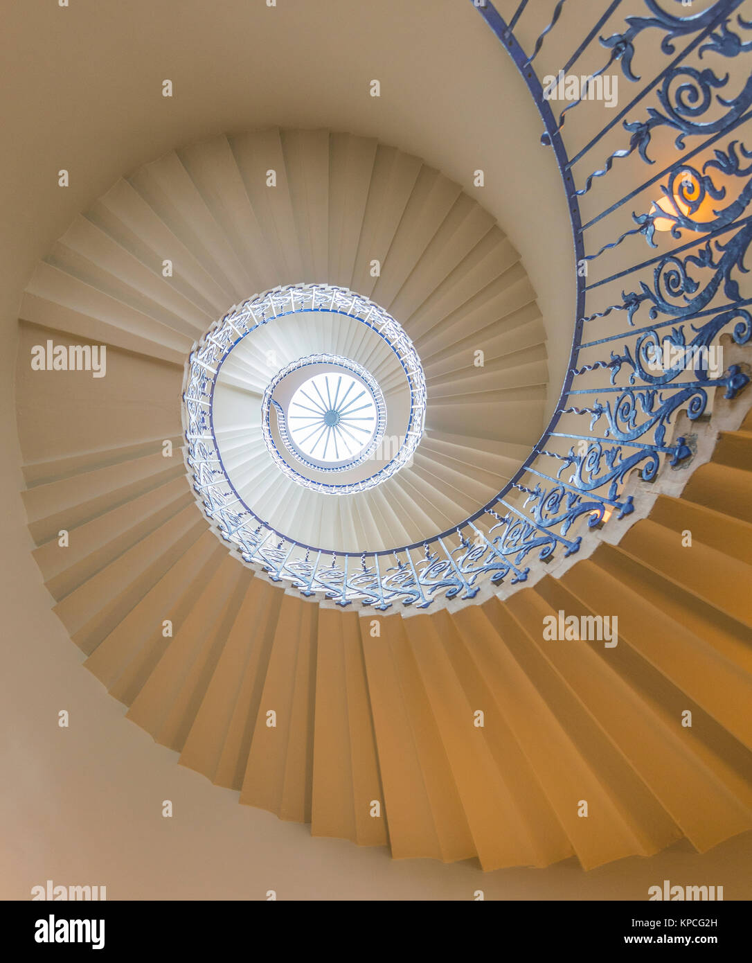 Spiral staircase, Tulip staircase, The Queens House, Greenwich, London ...
