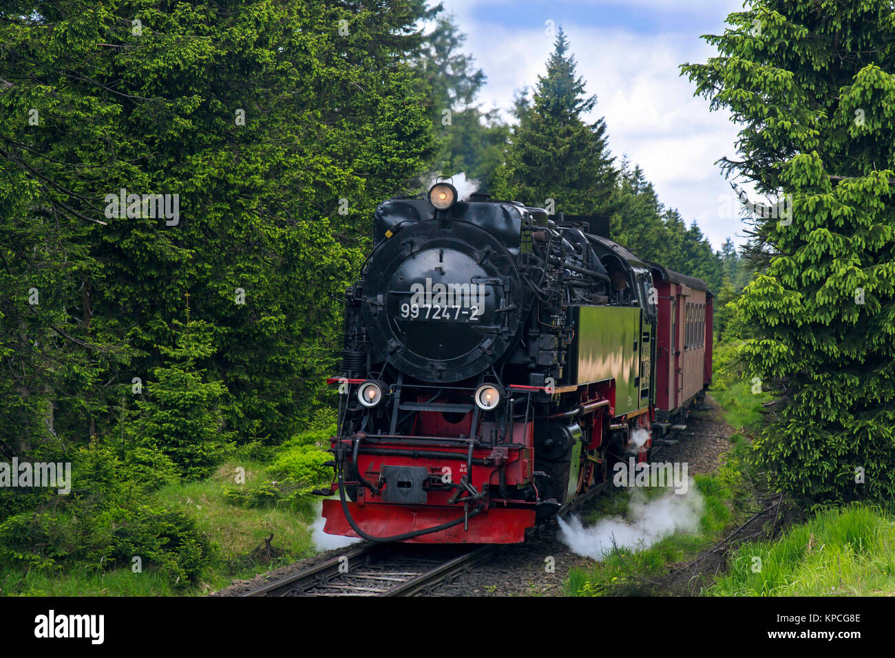 Narrow Gauge Railway Track In Outdoor Park In The Uk Stock