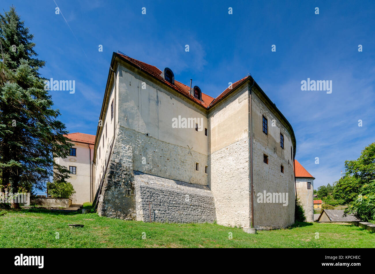 15th-century castle, seat of regional museum, Town of Metlika, Bela ...