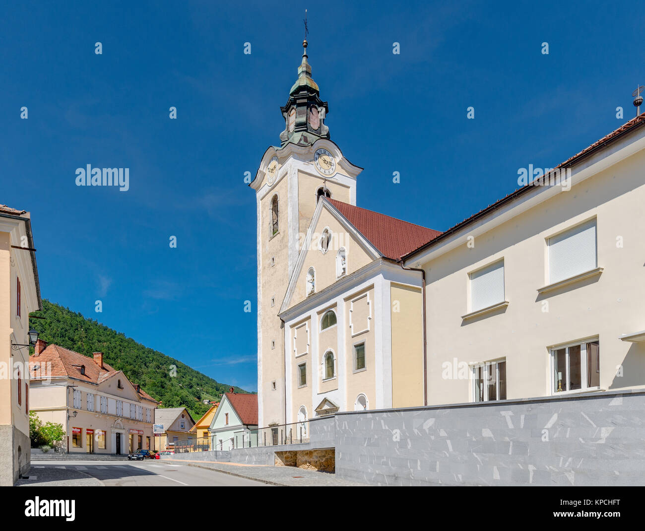 Parish Church of St. Stephen, town of Semic, Bela Krajina (White ...