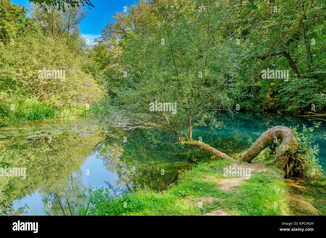 Krupa river source, Bela Krajina (White Carniola) region in Slovenia ...