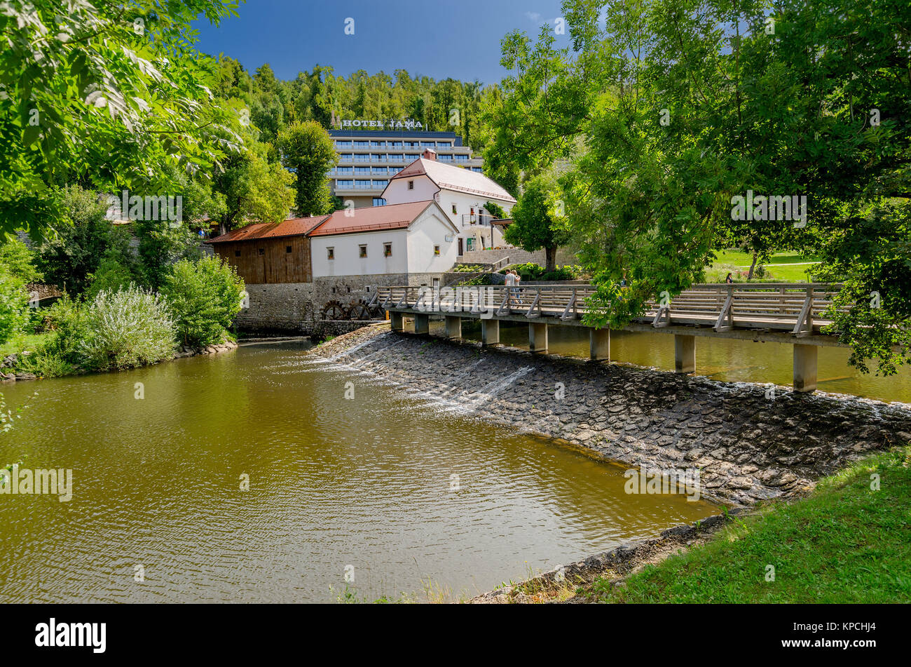 Modrijan homestead, old mill at Postojna Cave park, Slovenia, Europe ...