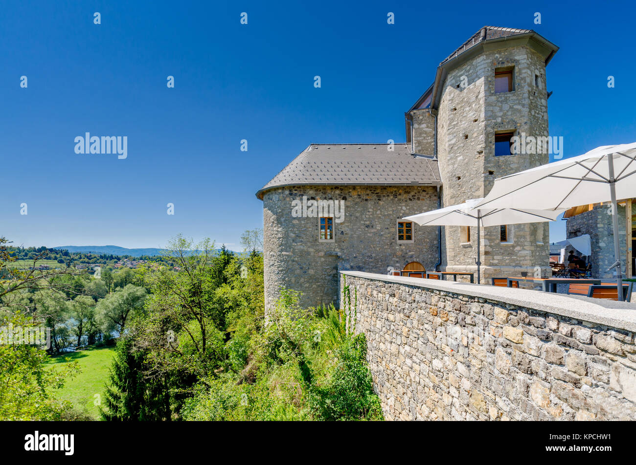 Reconstructed 13th century castle Vinica, Bela Krajina (White Carniola ...