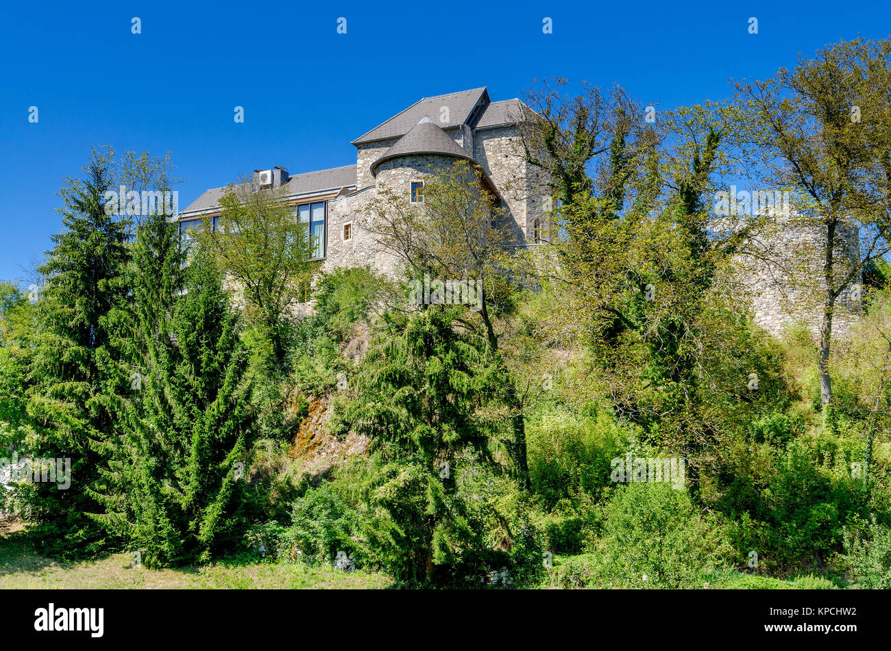 Reconstructed 13th century castle Vinica, Bela Krajina (White Carniola ...