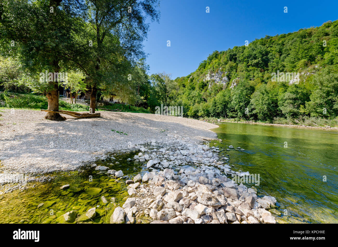 Kolpa river in Pobrezje (Adlesici), Bela Krajina (White Carniola ...