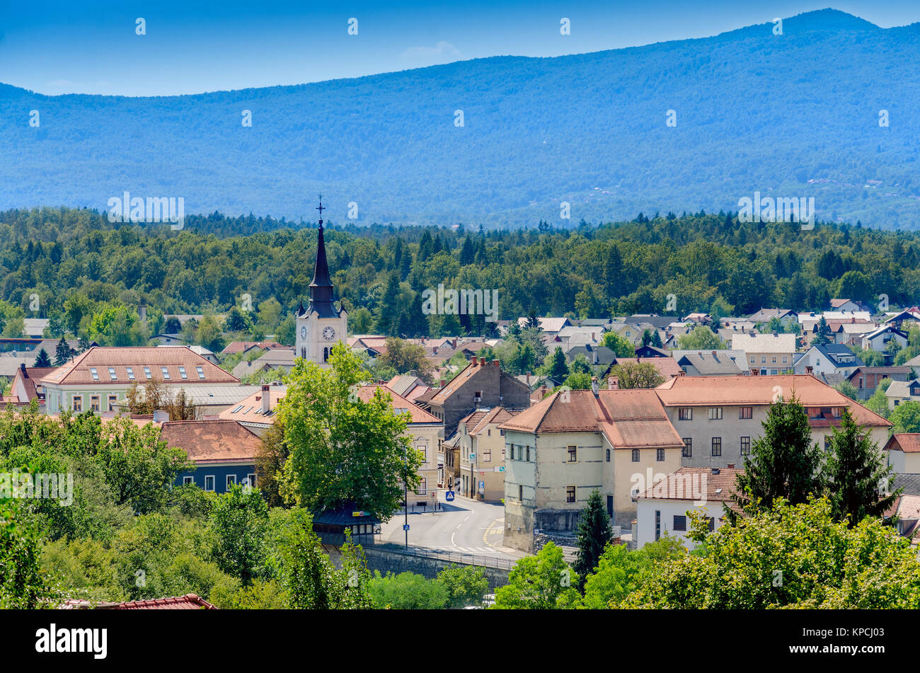 Townscape of Crnomelj, Bela Krajina (White Carniola) region in Slovenia ...