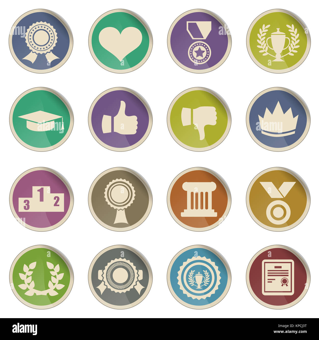 Trophy and prize symbol Stock Photo - Alamy