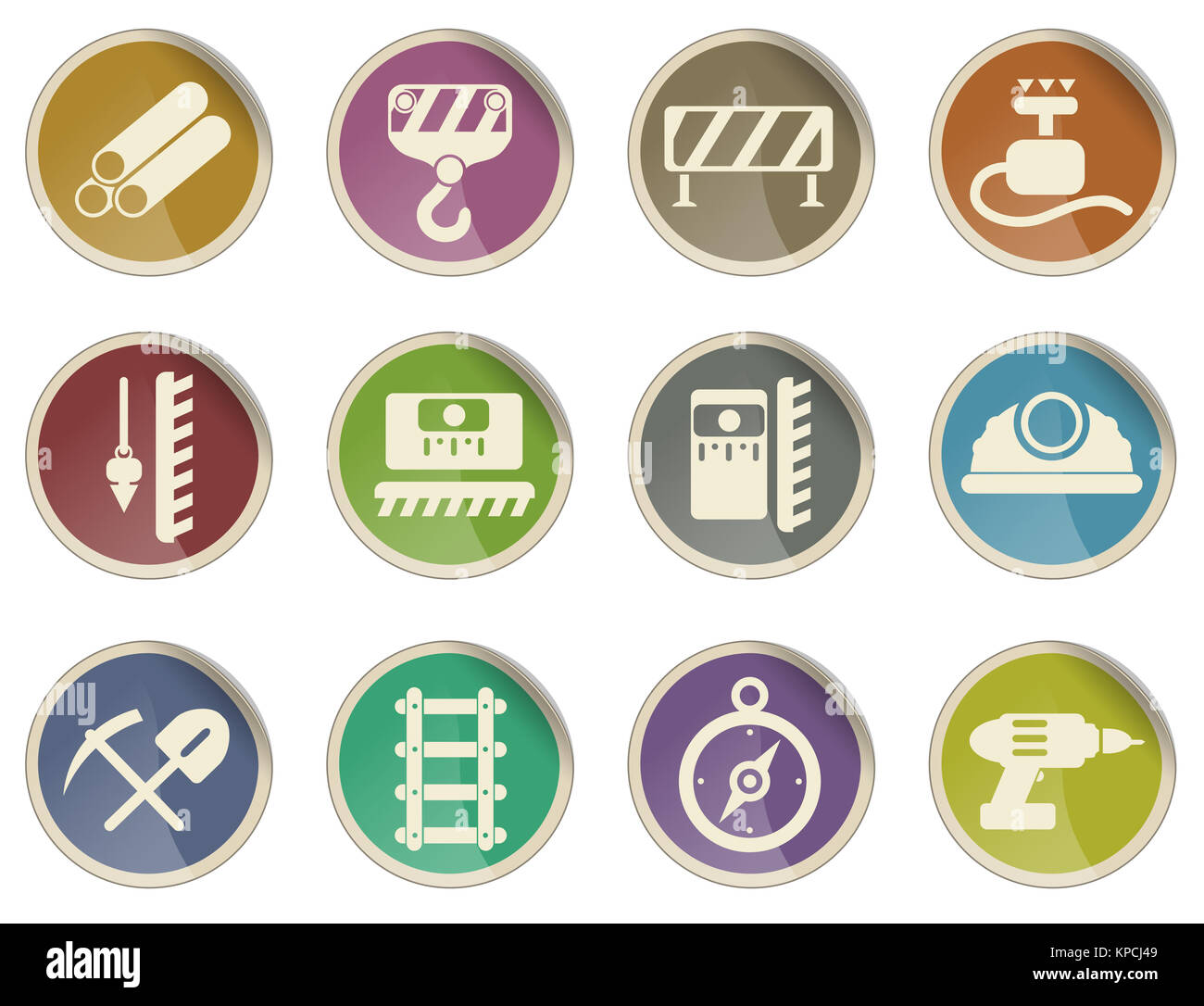 Building equipment icons Stock Photo - Alamy