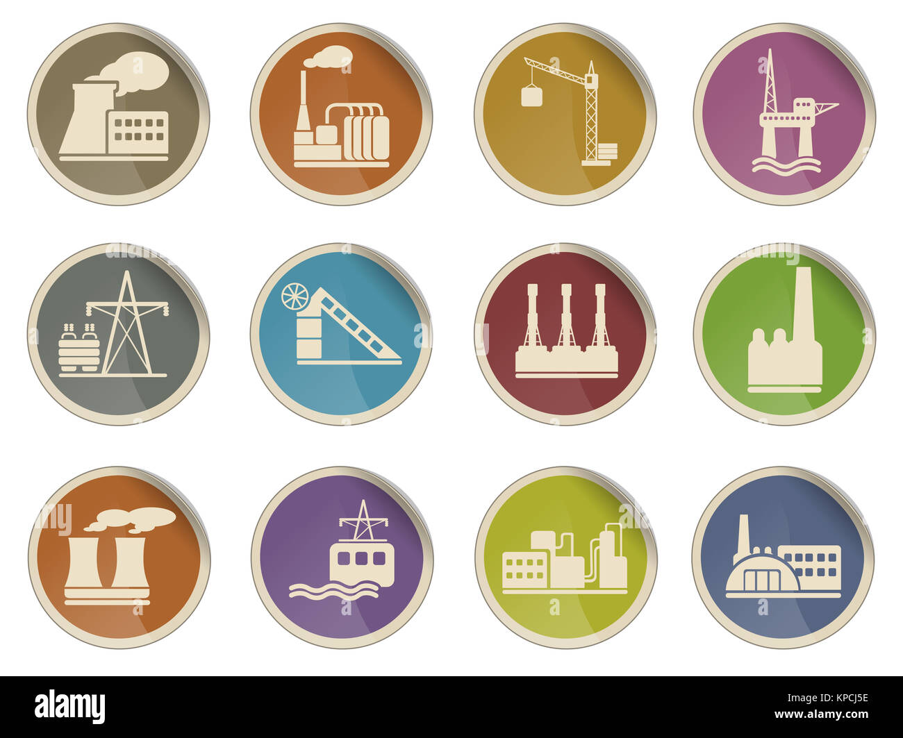Factory and Industry Symbols Stock Photo - Alamy