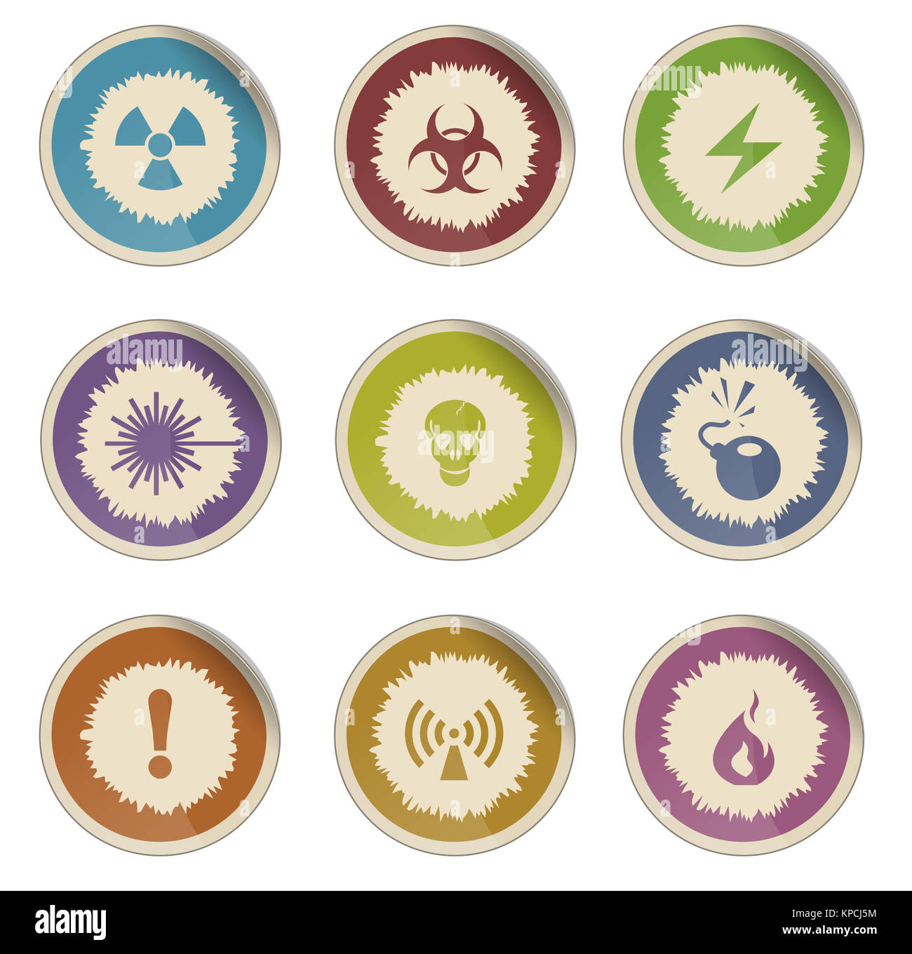 Chemical Weapon Symbol On Yellow Shield Icon Vector Image