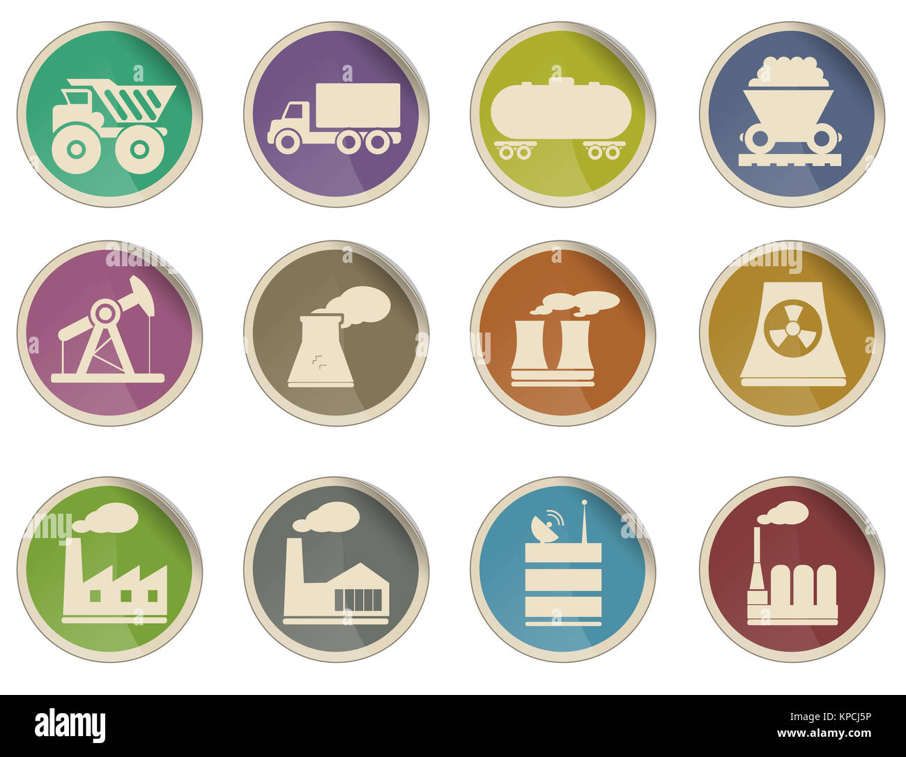 Factory and Industry Symbols Stock Photo - Alamy