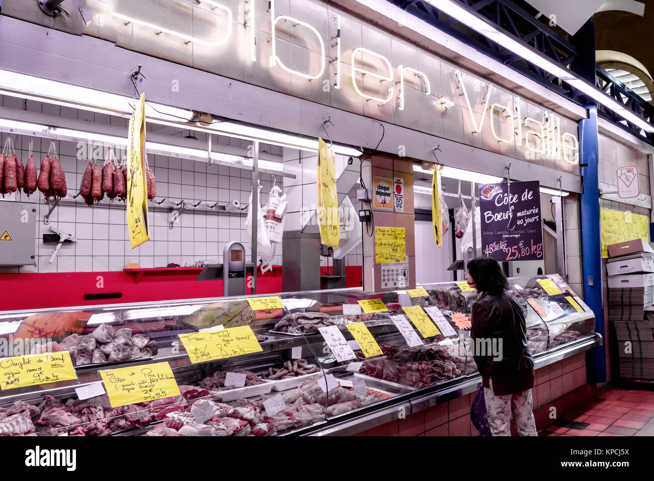 Metz (France): Covered market; Markthalle in Metz Stock Photo - Alamy