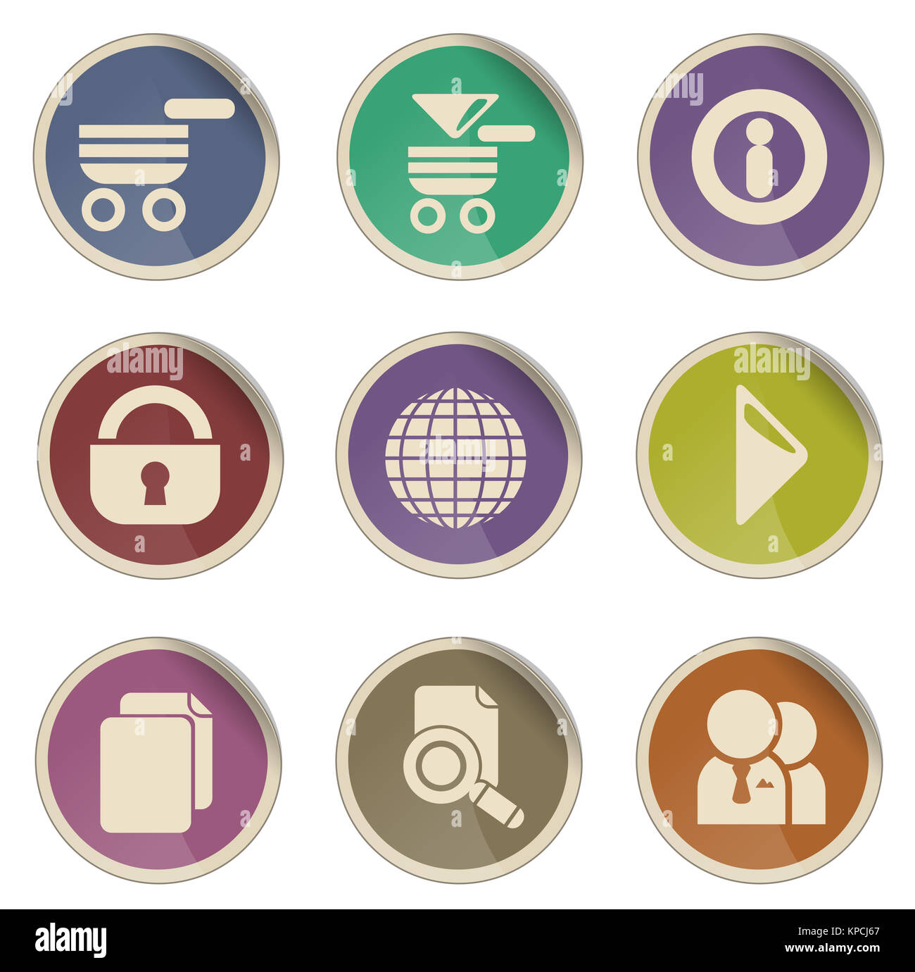 Web site vector icons Stock Photo - Alamy