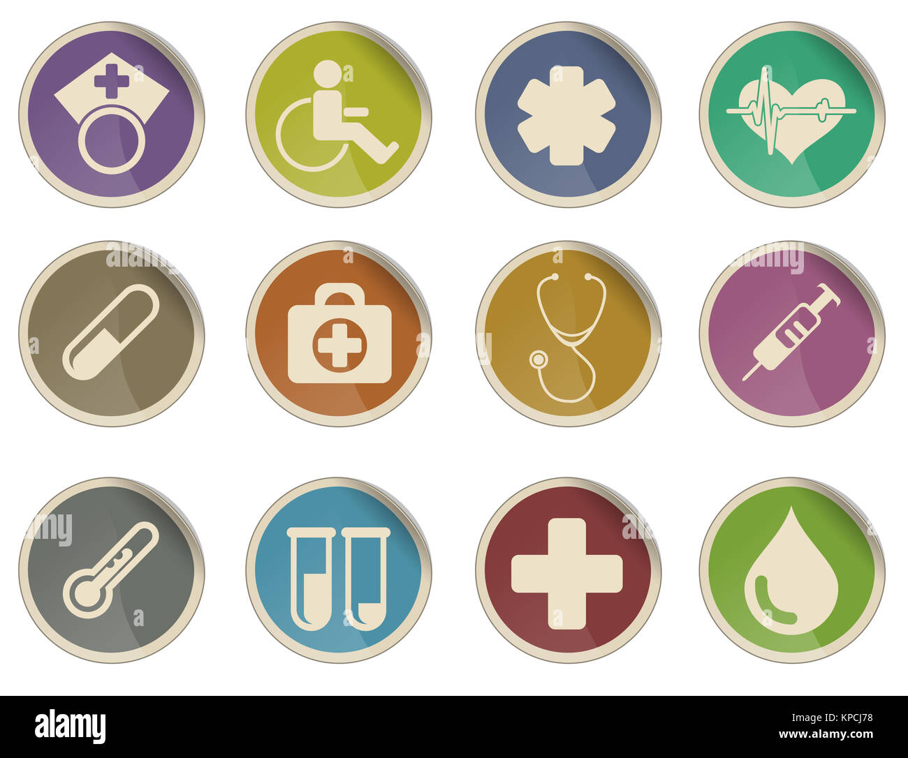 medical icon set Stock Photo - Alamy