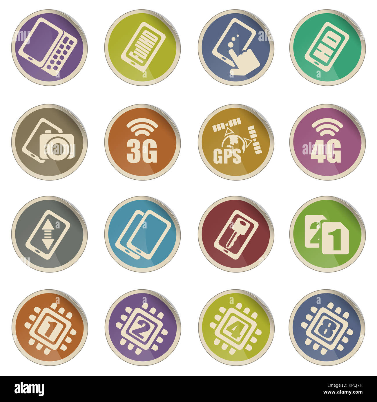 Mobile or cell phone specifications and functions Stock Photo - Alamy