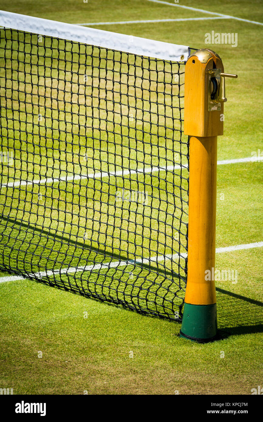 Tennis court and net Stock Photo - Alamy